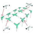 Canopy Fittings Kit 1-3/8" - 8 Leg Carport Connectors, Galvanized Steel ...