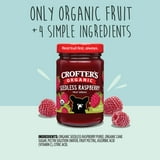 Crofters Organic Seedless Raspberry Fruit Spread, Low Sugar Jam, 16.5 ...