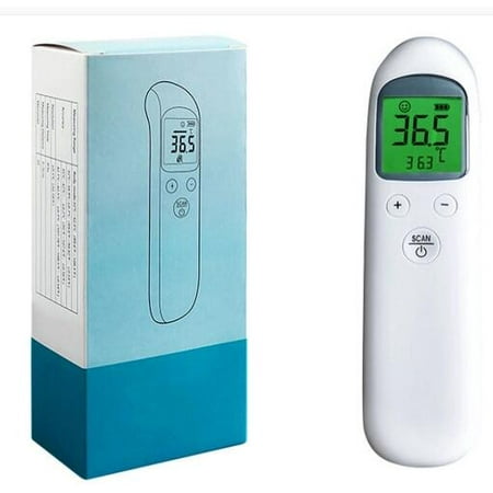Infrared Thermometer Thermometers, Ear Touchless Digital Frontal Thermometer with LCD Display ...