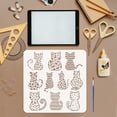 1 pc PET Hollow Out Drawing Painting Stencils for DIY Scrapbook Photo ...