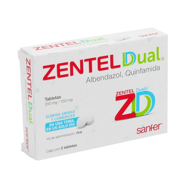 ZENTEL DUAL 200/150MG TAB C2 BARRA TABLETA | Bodega Aurrera en línea