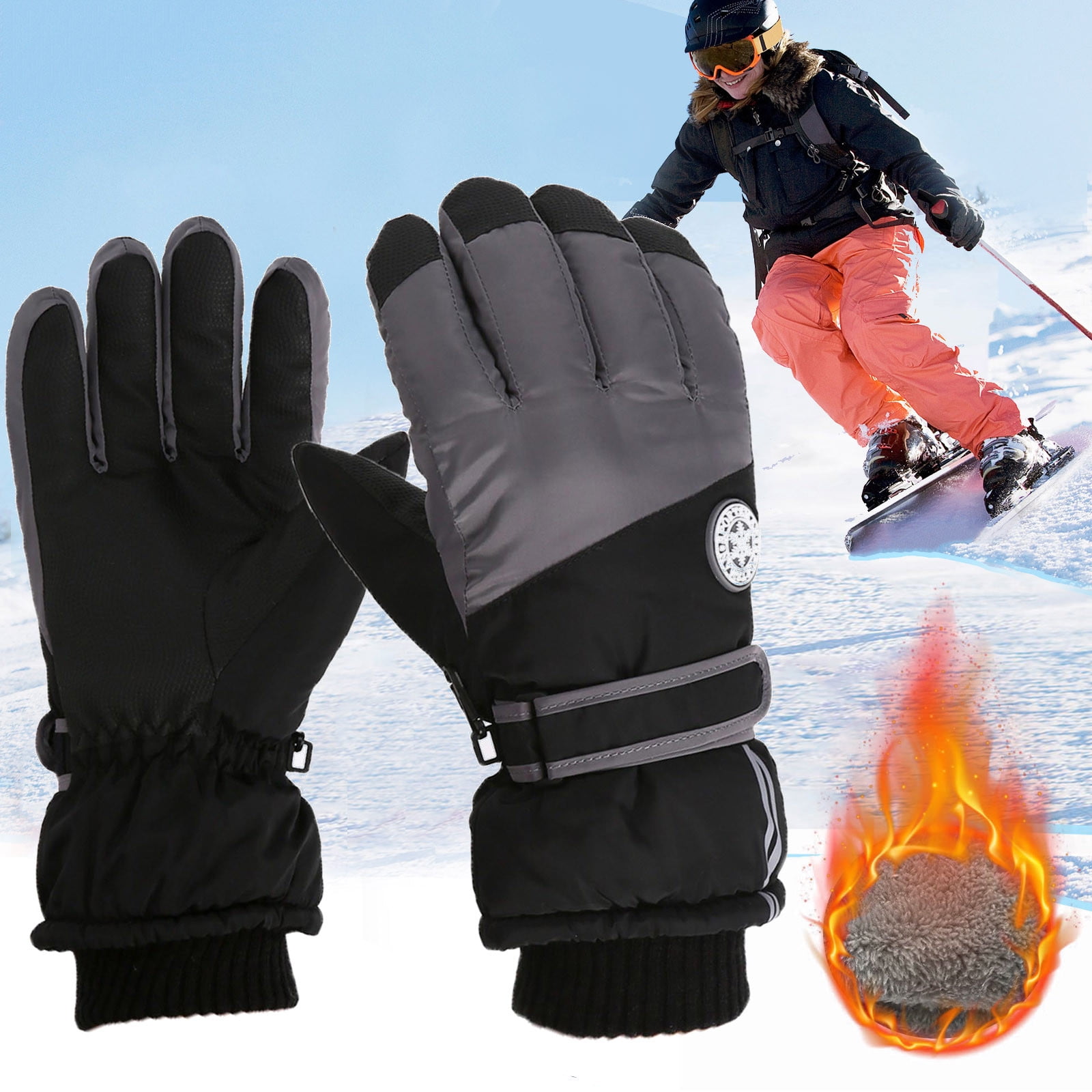 Click here for Eqwljwe Kids Waterproof Ski Gloves Snowboard Glove... prices