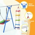 EUROCO 5 in 1 Outdoor Toddler Swing Set for Backyard, Playground Swing ...