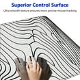 Heduofu Topographic Contour Gaming Mouse Pad Topo Geographic Map Lines ...