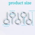 Eye Screws, 100Pcs 1 inches Screw Eyes Hooks, 304 Heavy Duty Screw ...