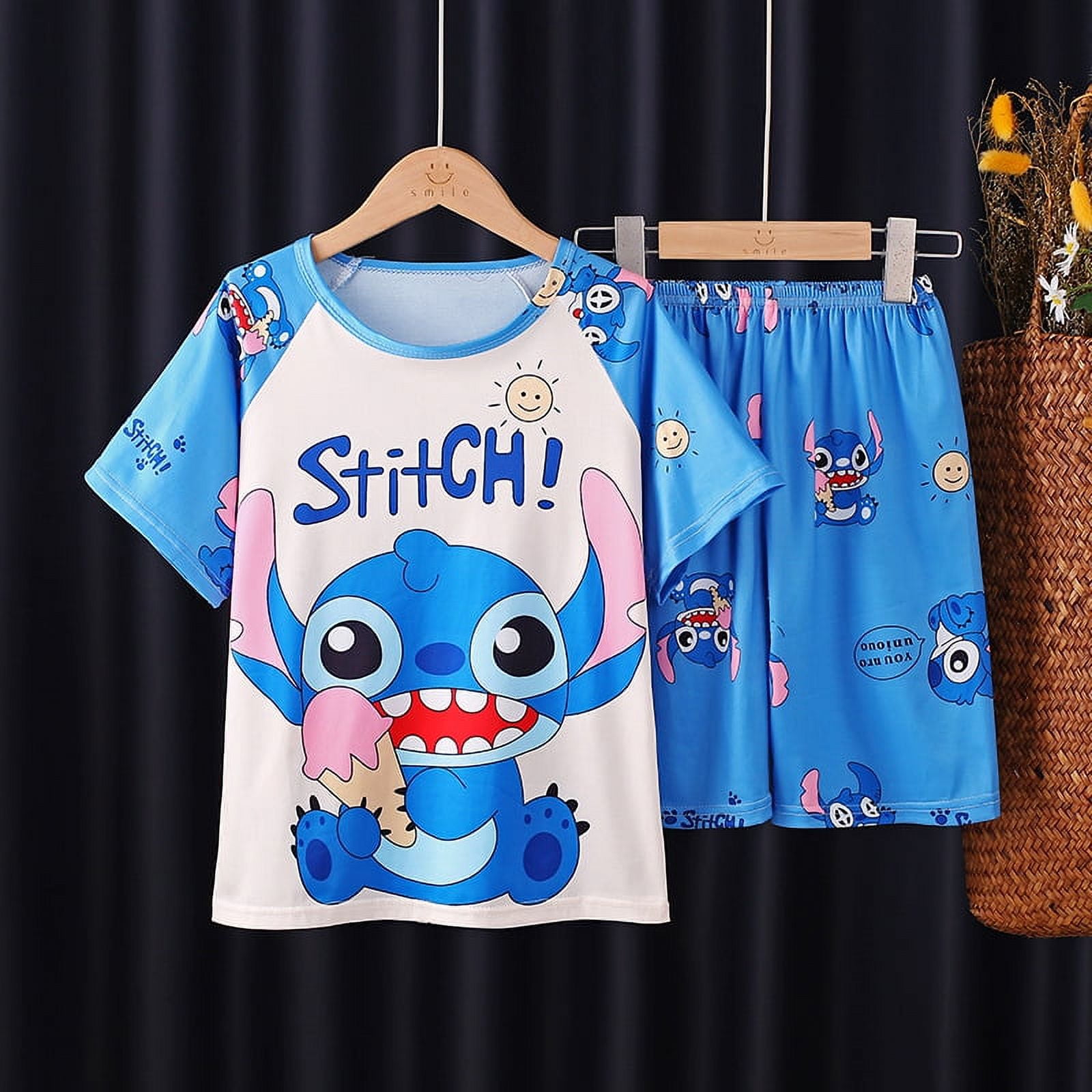 Click here for Boys And Girls Pajamas Short-Sleeved Shorts Casual... prices