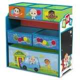 Free Shipping! CoComelon Toy Storage Organizer with 6 Bins, Reusable ...