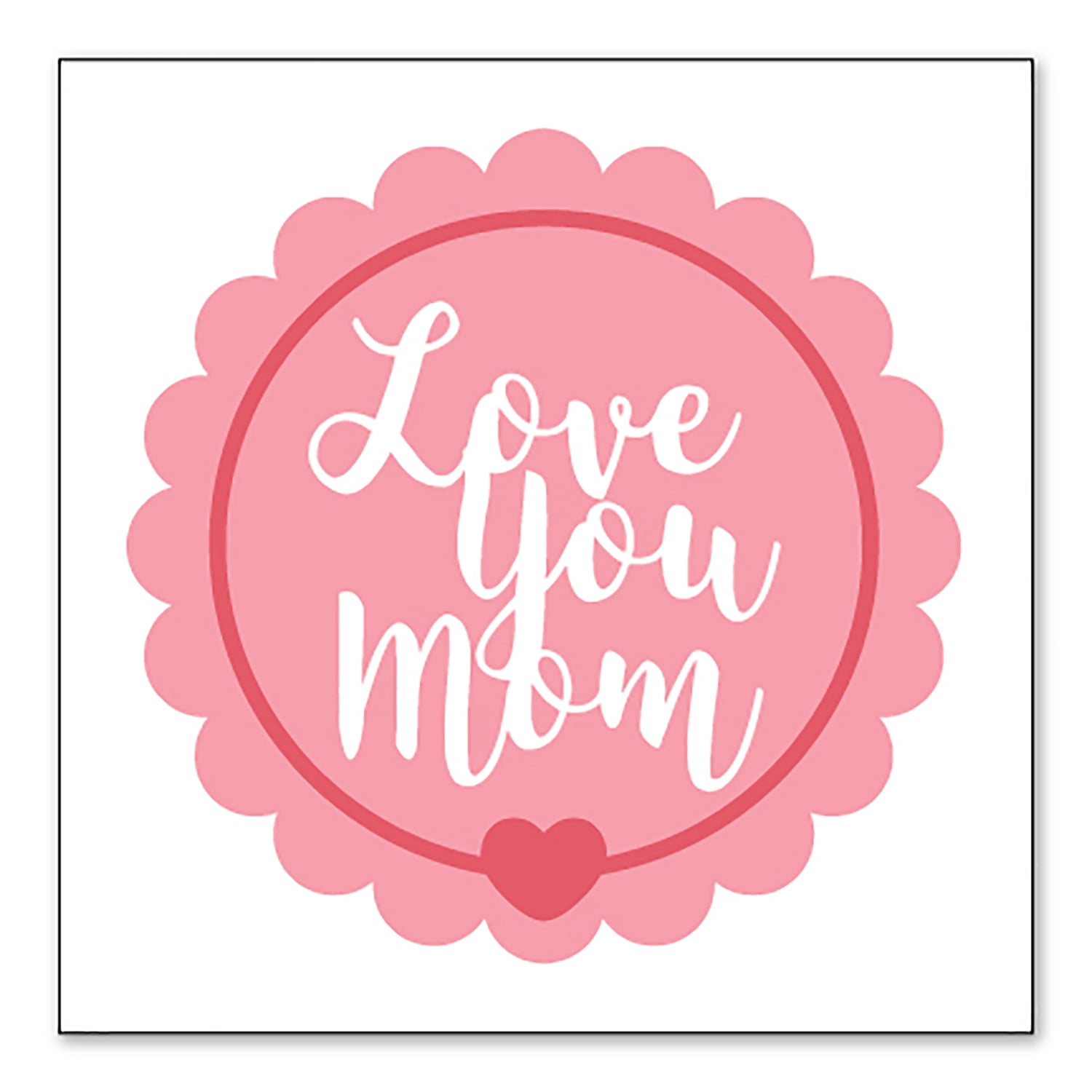 DistinctInk Custom Bumper Sticker - 10" x 10" Decorative Decal - White ...