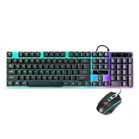 G21 Gaming Keyboard and Mouse Set LED Wired USB Gaming Gaming Keyboard ...