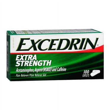 Excedrin Extra Strength Pain Reliever Caplets - 30 CT - Walmart.com