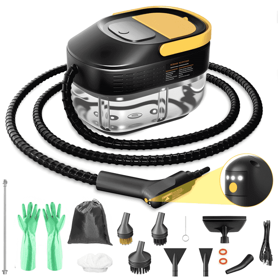 Steam Cleaner for Home & Car-Portable Handheld Steamer Cleaning with 3 ...