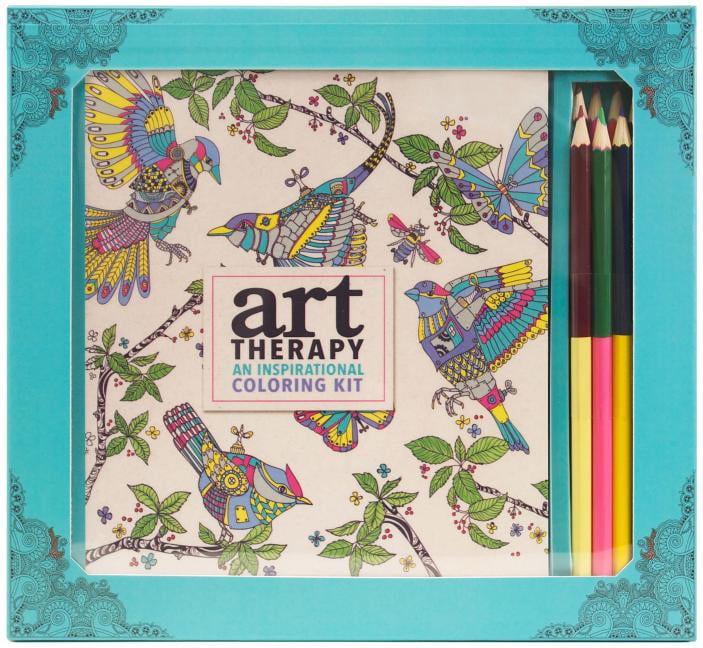 Art Therapy: An Inspirational Coloring Kit (Deluxe kit with pencils ...