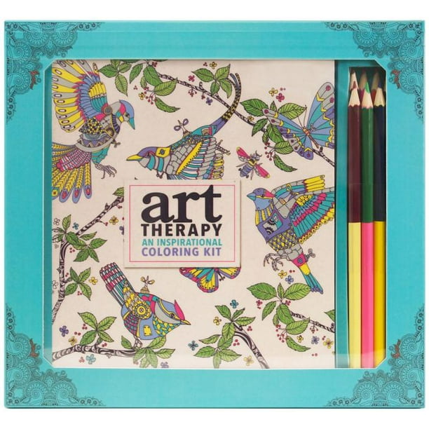 Art Therapy: An Inspirational Coloring Kit (Deluxe kit with pencils ...