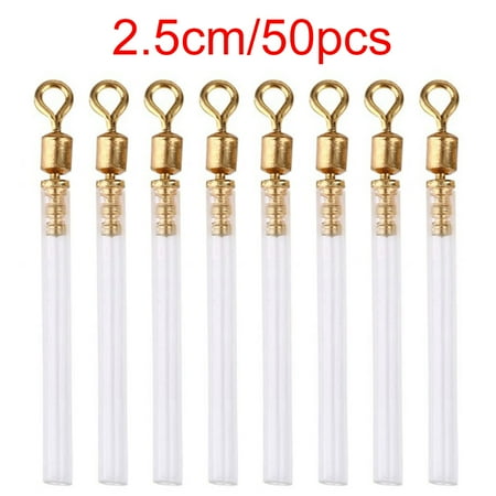 50x Fishing Swivel Head Tube Floats Adapters Sea Fishing Buoy Connector ...