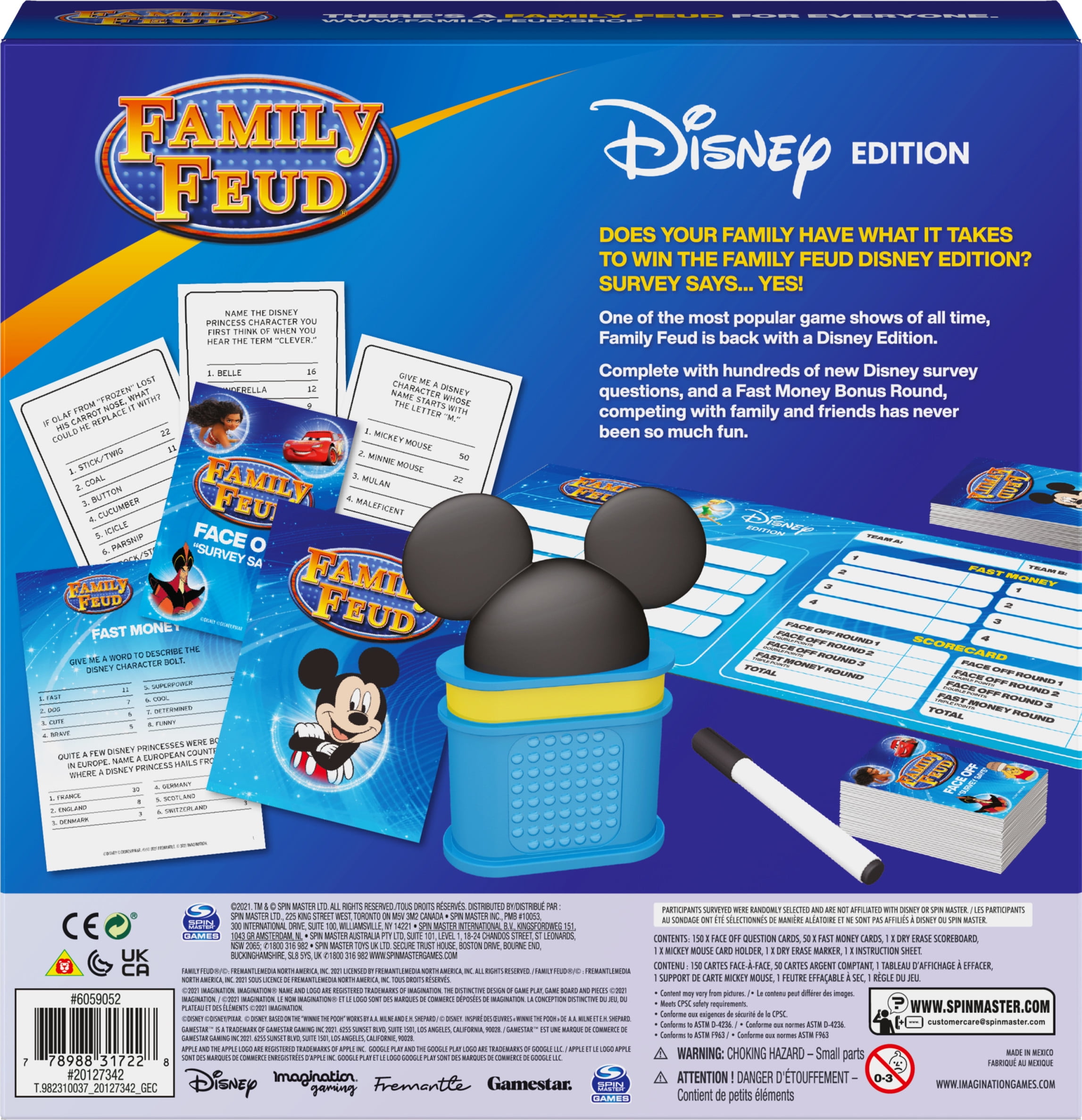 Buy Family Feud Disney Edition, Family Party Game with Disney and Pixar ...