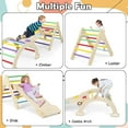 OLAKIDS 5 in 1 Montessori Climbing Triangle Set with Ramp, Ladder ...