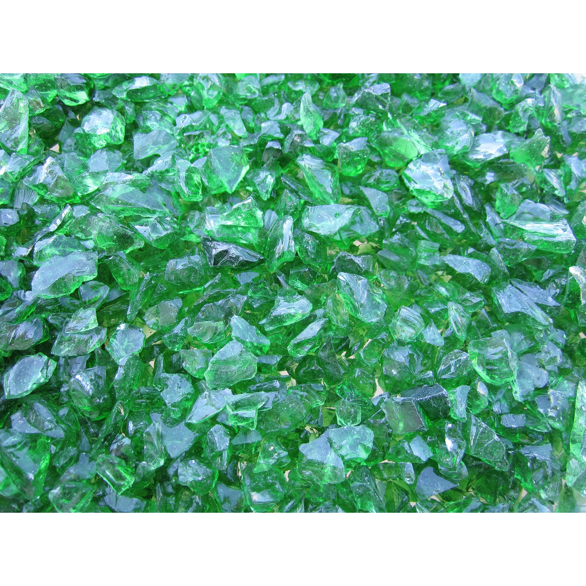 Exotic Pebbles & Aggregates Eg10-L11 10 Lb Green Glass Pebbles ...