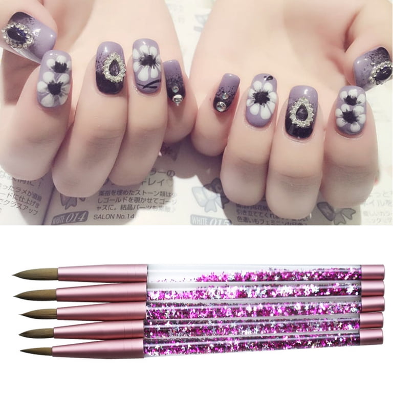Pointed Round Acrylic Nails