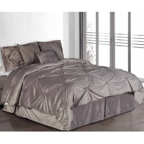 Pintuck Plush 6-Piece Complete Comforter Set - Walmart.com