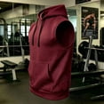 Ceisia Waffle Knit Sleeveless Hooded Tank Tops Relax Fit Athletic ...