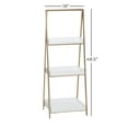 DecMode Indoor White Wood Glam Wall Shelf - Walmart.com