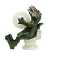 Dinosaur On a Toilet Tape Dispenser, Home or Office Decor, 6x5x2 ...