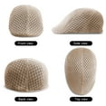 Htwon Men Breathable Herringbone Newsboy Gatsby Cap Ivy Flat Hat Winter ...