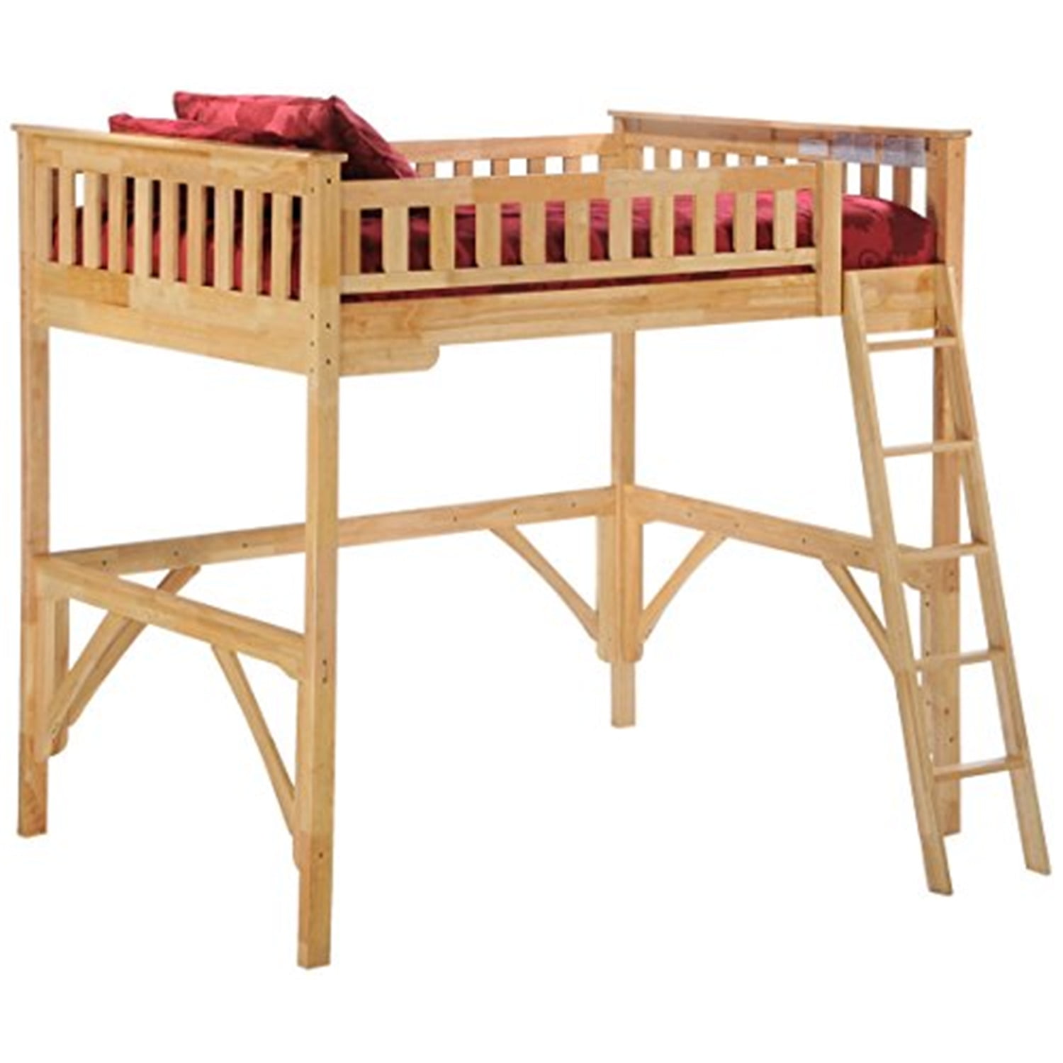 Full Licorice Bed in cherry finish-Finish:Cherry - Walmart.com