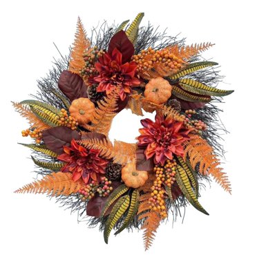 Hobeauty Halloween Wreath Frame Diy Pumpkin Wreath Frame Autumn Harvest ...
