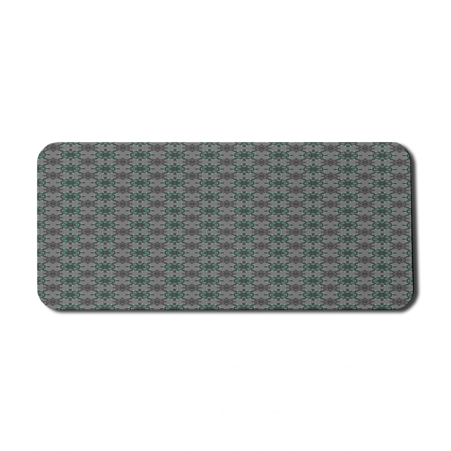 Marine Computer Mouse Pad, Continuous Pattern of Ship Wheels Nautical ...