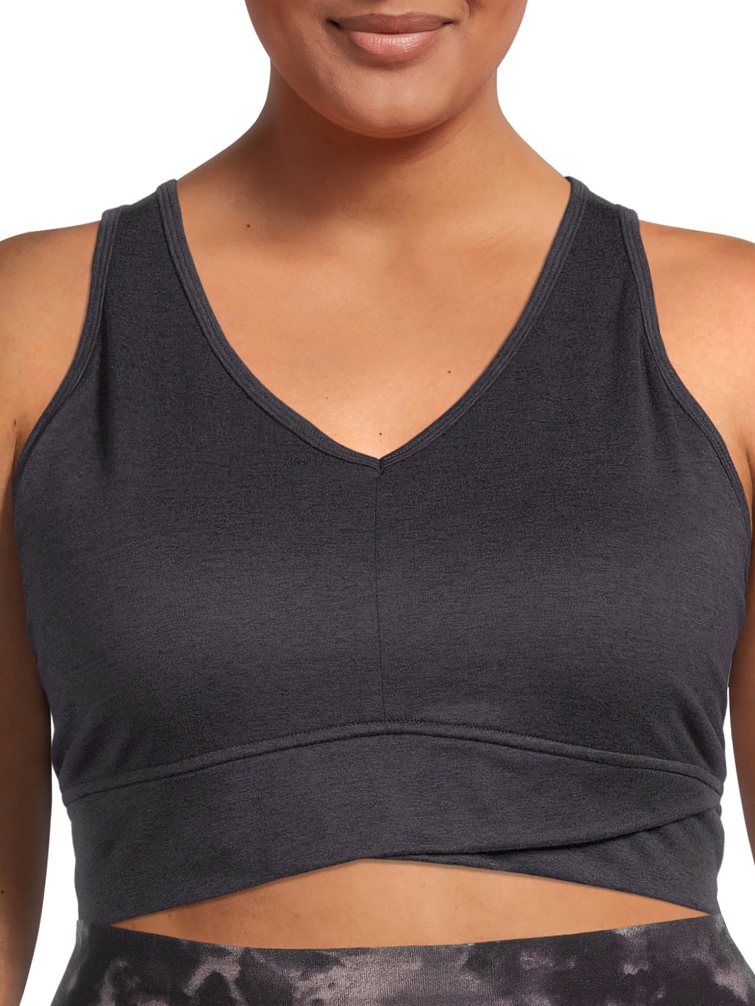 Avia Womens Plus Size Crossover Sports Bra