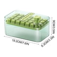 weibbin Portable Pressing Ice Cubes Mold Quick Freezing Ice Box Compact ...