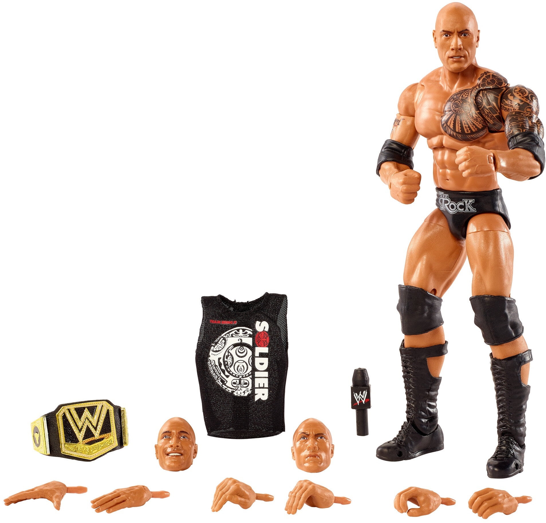 WWE Ultimate Edition The Rock Action Figure, 6-in / 15.24-cm - Walmart.com