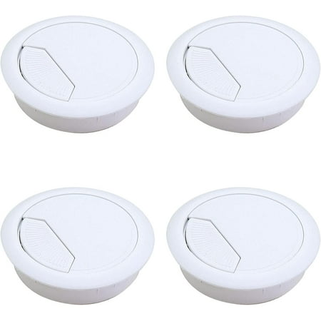 HUSERYT 4 Pack Desktop Cable Storage Eyelets - Plastic - Diameter: 60mm ...