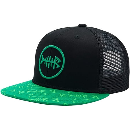 BASSDASH Flat Brim Trucker Cap Adjustable Snapback Hat Mesh Back for ...