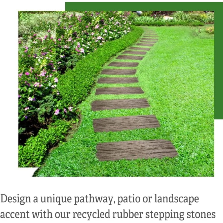 Recycled Rubber Garden Pathways