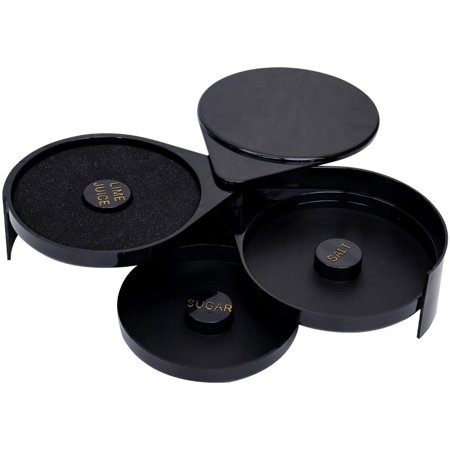 3 Tier Bar Glass Rimmer, Margarita Cocktail Salt and Sugar Glass Rimmer ...