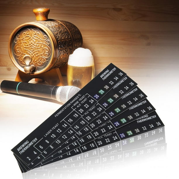 Stickon Beer Thermometer,5pcs Stick on Brewing Adhesive Beer ...