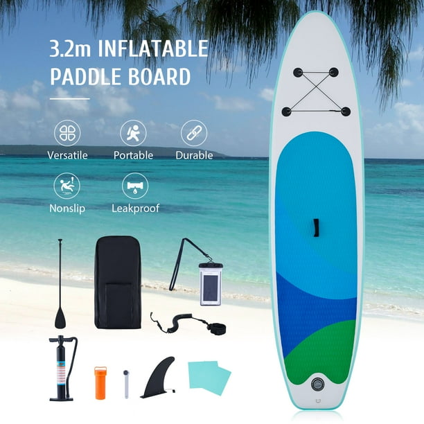 2+1 Hybrid Stand Up Paddle Board Set with Air Pump, Paddle, Leash ...