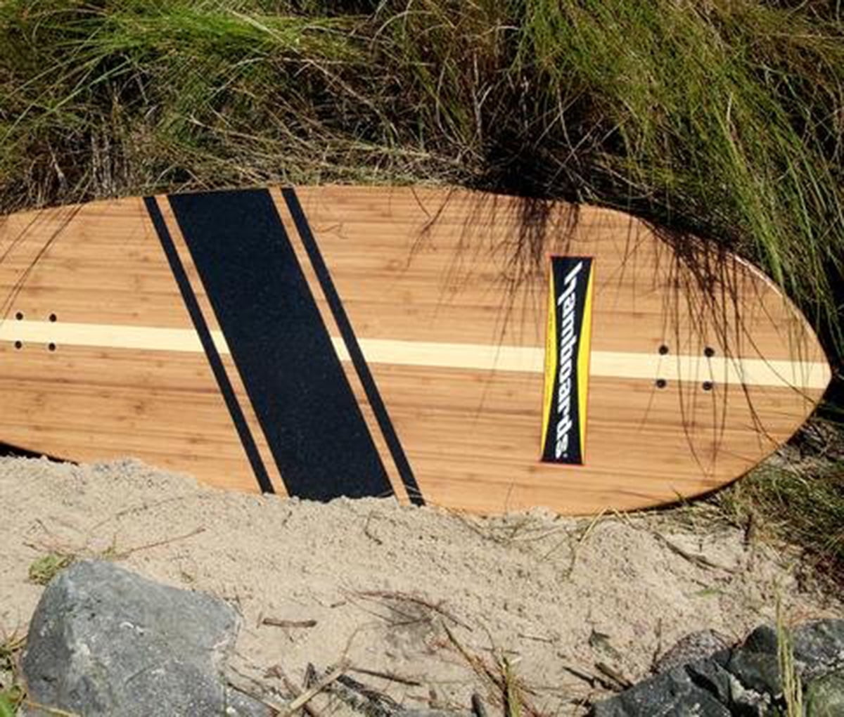 Hamboards Fish Surf Longboards Bamboo Wedge 4'5" with Super Carving HST ...