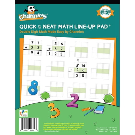 Channie's Double Digit Math Lineup Blank Worksheets to Improve Neat ...