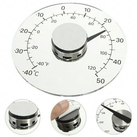 Thermometer Transparent Round Circular Window Temperature Thermograph ...