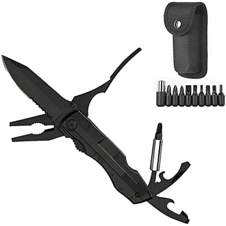Pocket Multitool with Safety Locking- Tool for Men, Multi-Function Tool for Hunting Hiking Gear ...