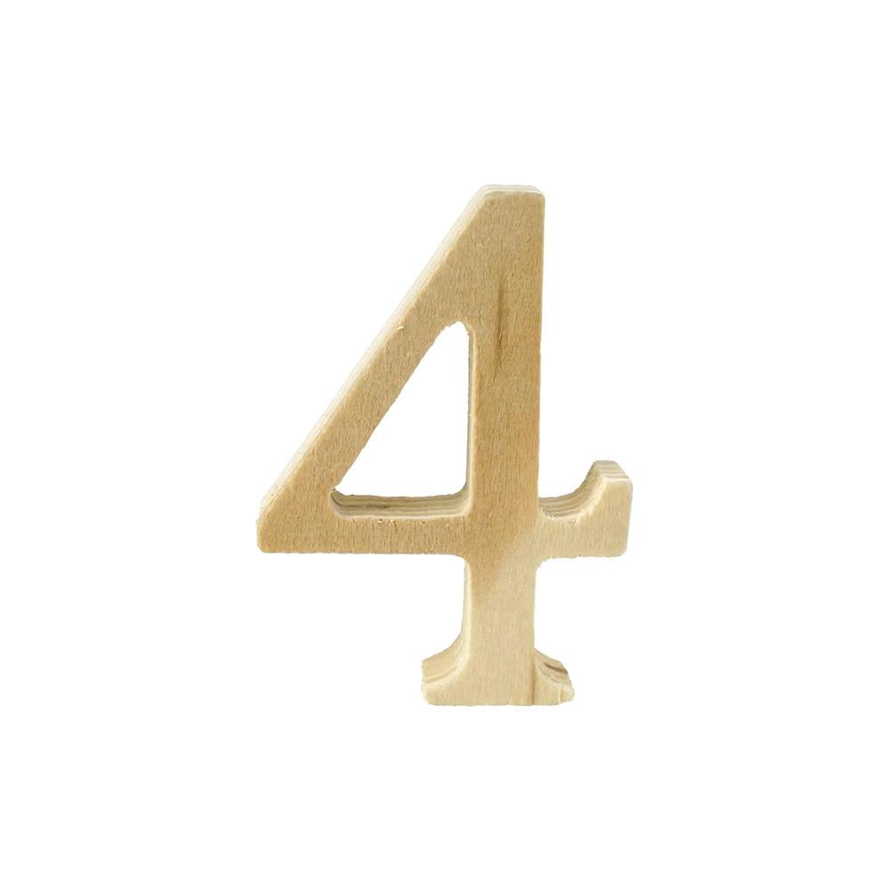 Pine Standing Wood Number 4, 2-Inch, 3-Count - Walmart.com