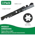 490-110-C188 Toothed Mulching Mower Blade Compatible with Cub Cad et 60 ...