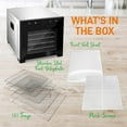 NutriChef 600W Electric Food Dehydrator, 6 Trays, Silver - Walmart.com