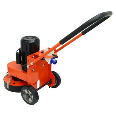 EQCOTWEA Hand-push Concrete Floor Grinder with Blower Ground Polishing ...