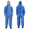 Disposable Coveralls. Pack of 25 White Hazmat Suits 3X-Large. 30 gsm ...