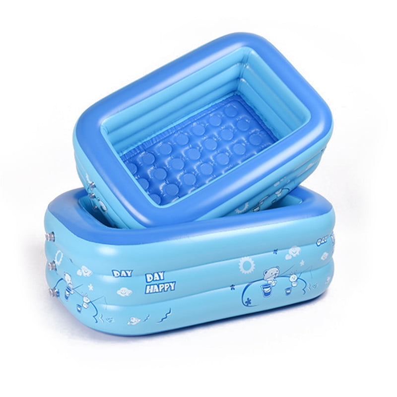 Buy PVC inflatable swimming pool children's play pool inflatable square ...