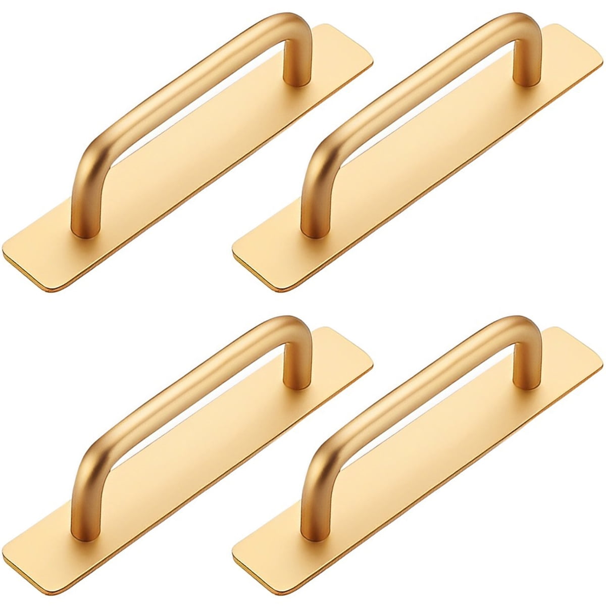 Jokpay Self-stick Cabinet Handles 5.7 inch Drawer Pulls, 4 Pack, Gold ...